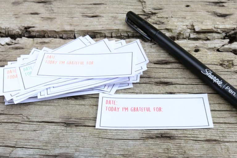 Make an Easy Gratitude Jar-plus a Free Printable! - Aubree Originals