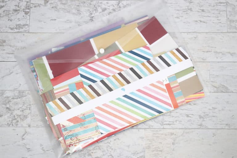 How to Organize Scrapbook Paper (and Scraps!) - Aubree Originals