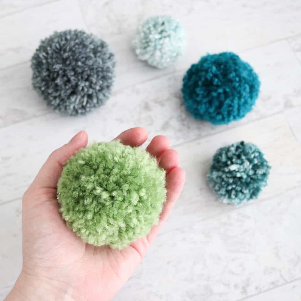 How to Make Yarn Pom Poms (that Don't Fall Apart) - Aubree Originals