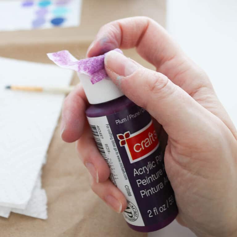 Easy DIY Labels for Craft Paint With Smart Paper Sticker Cardstock ...