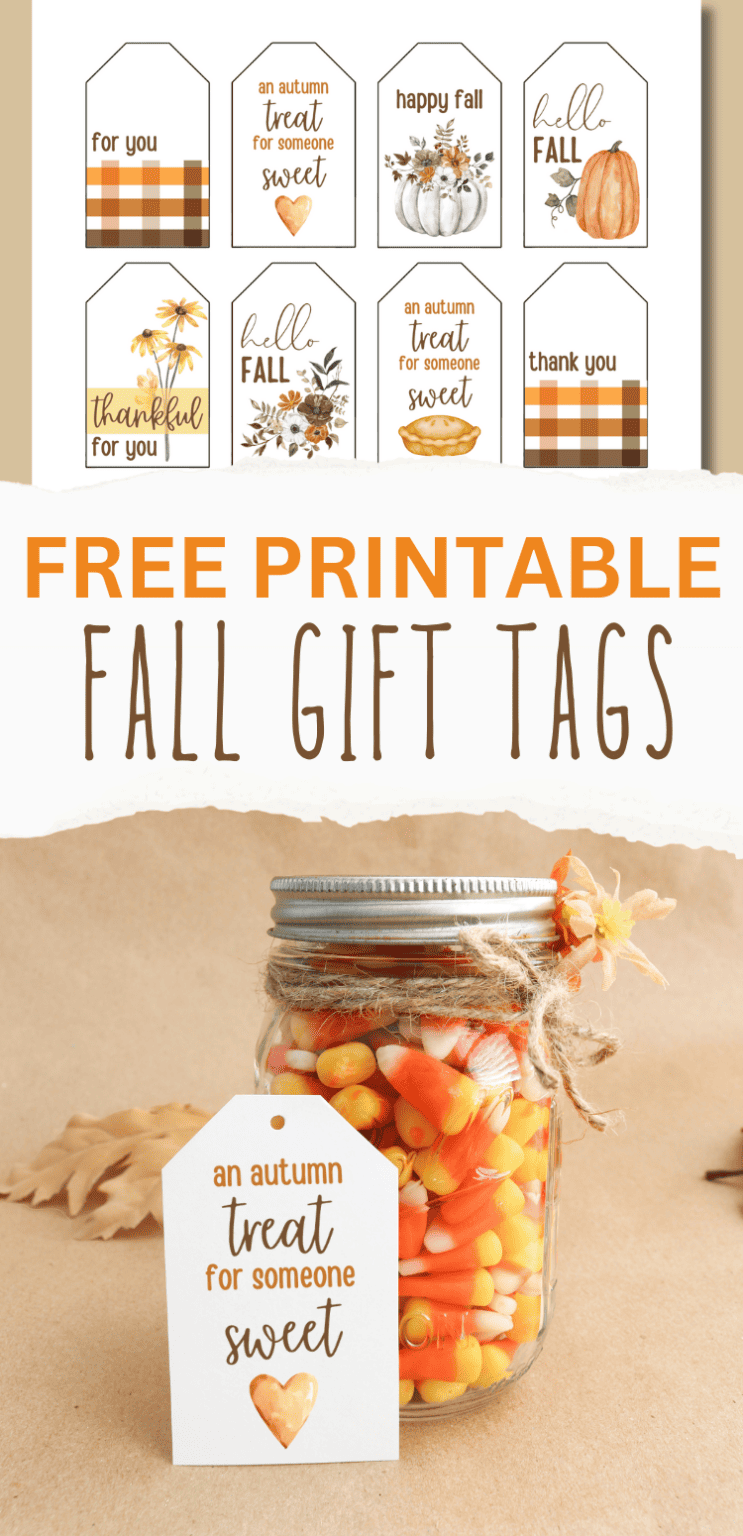 Fall Gift & Treat Tags - Free Printable for Autumn - Aubree Originals
