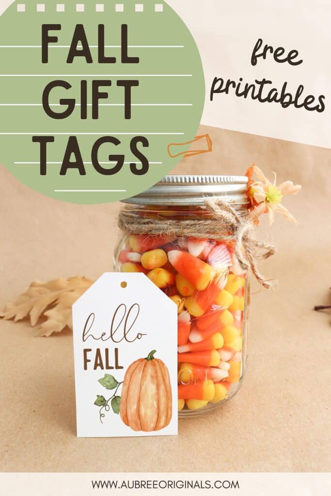 Fall Gift & Treat Tags - Free Printable for Autumn - Aubree Originals
