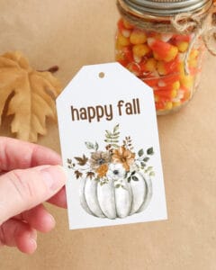 Fall Gift & Treat Tags - Free Printable for Autumn - Aubree Originals