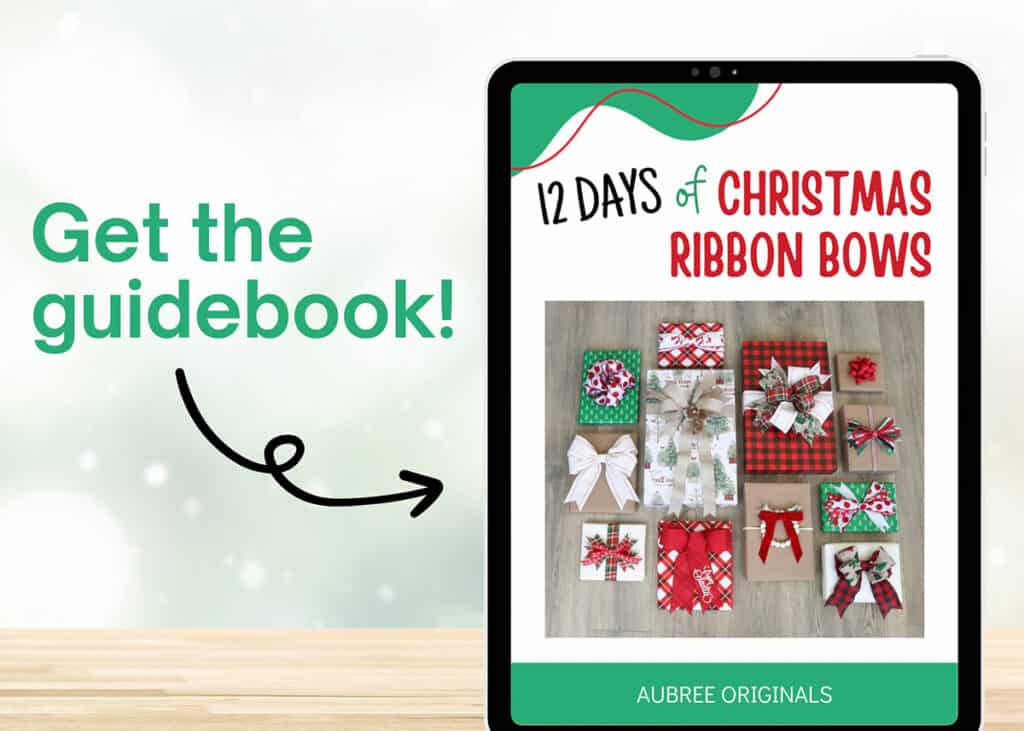 How to Make Christmas Ribbon Bows: 12 Easy DIY Bows - Aubree Originals