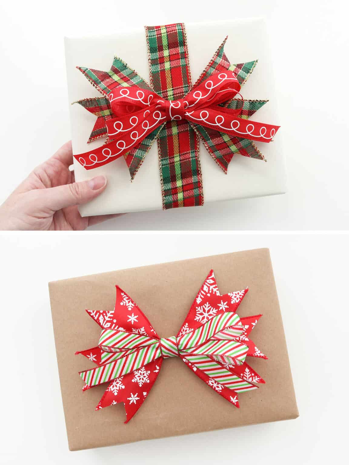 How to Make Christmas Ribbon Bows: 12 Easy DIY Bows - Aubree Originals