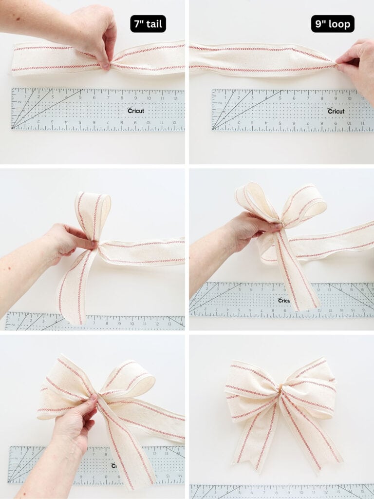 How to Make Christmas Ribbon Bows: 12 Easy DIY Bows - Aubree Originals