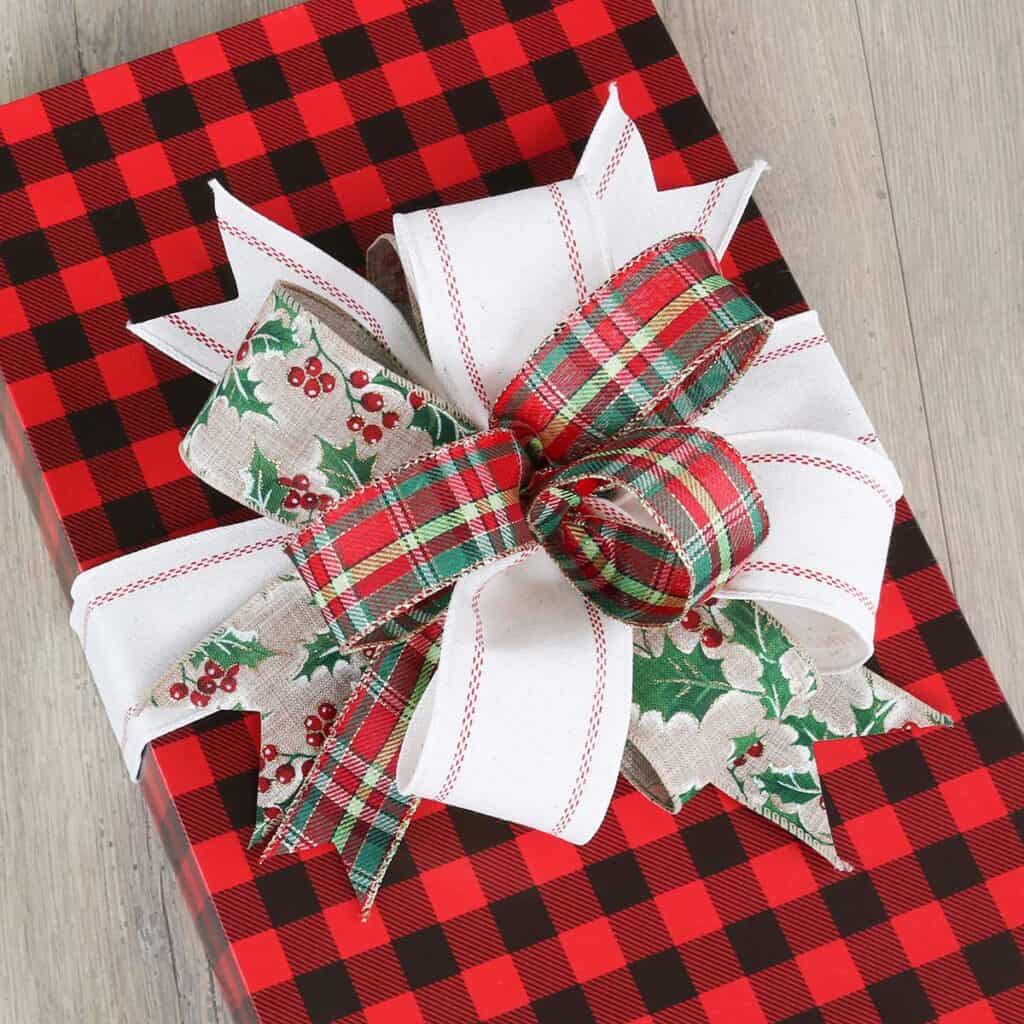 How to Make Christmas Ribbon Bows: 12 Easy DIY Bows - Aubree Originals
