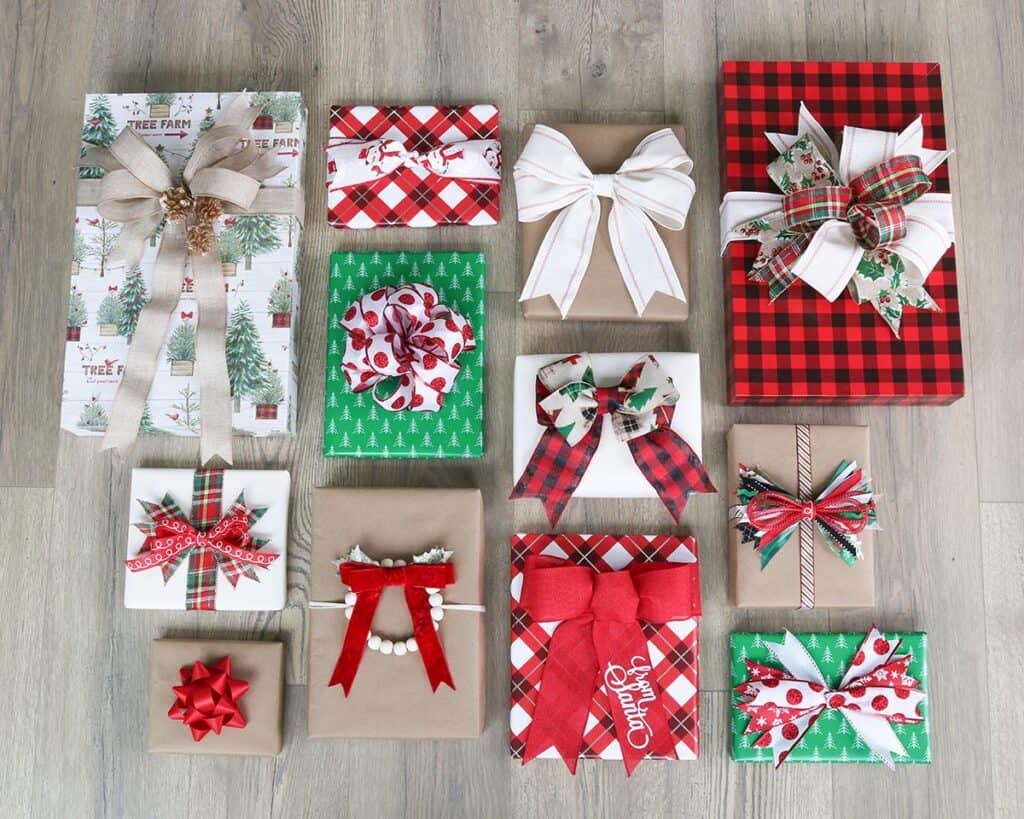 How to Make Christmas Ribbon Bows: 12 Easy DIY Bows - Aubree Originals