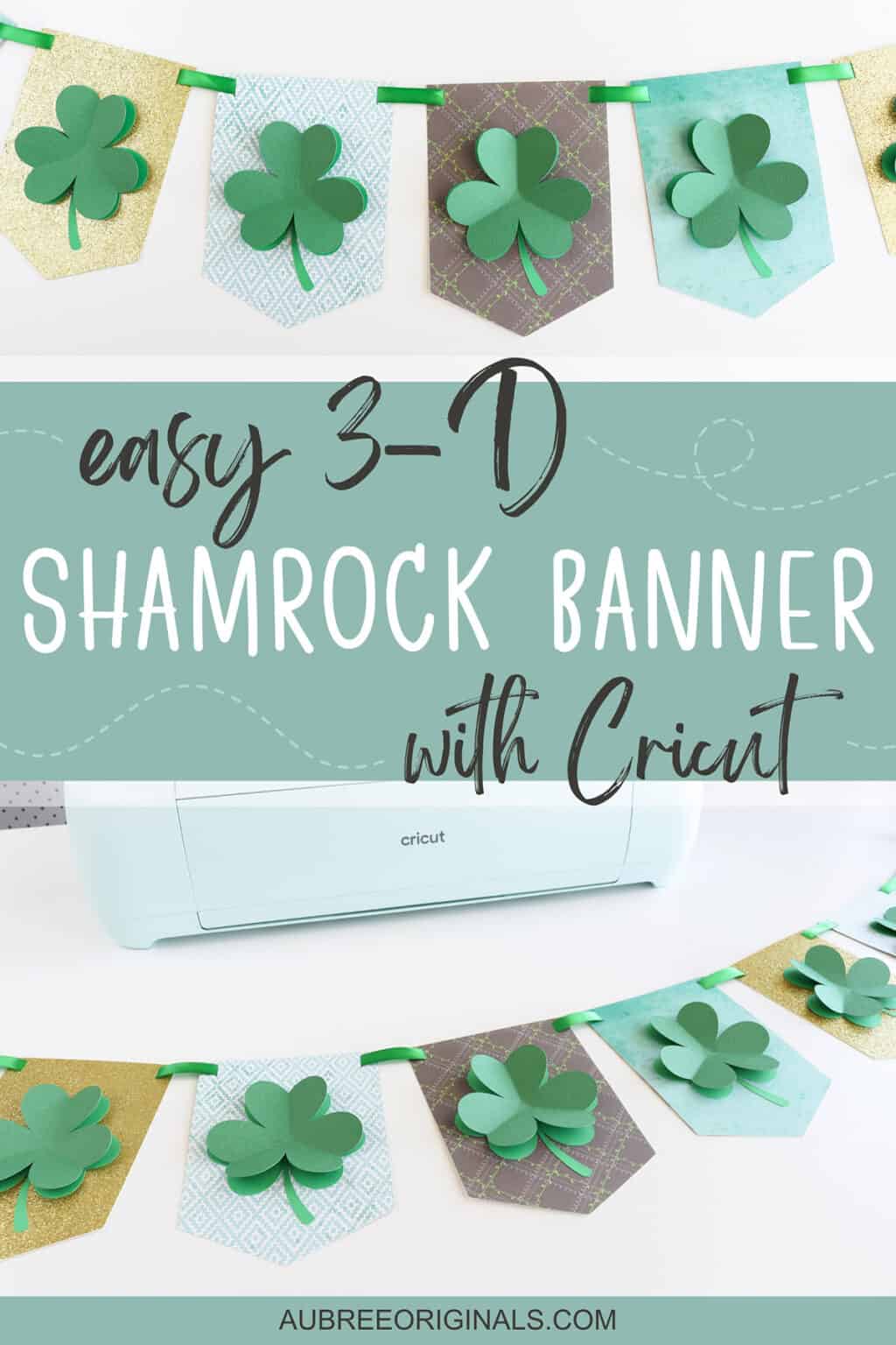 3-D Paper Shamrock Banner - Aubree Originals