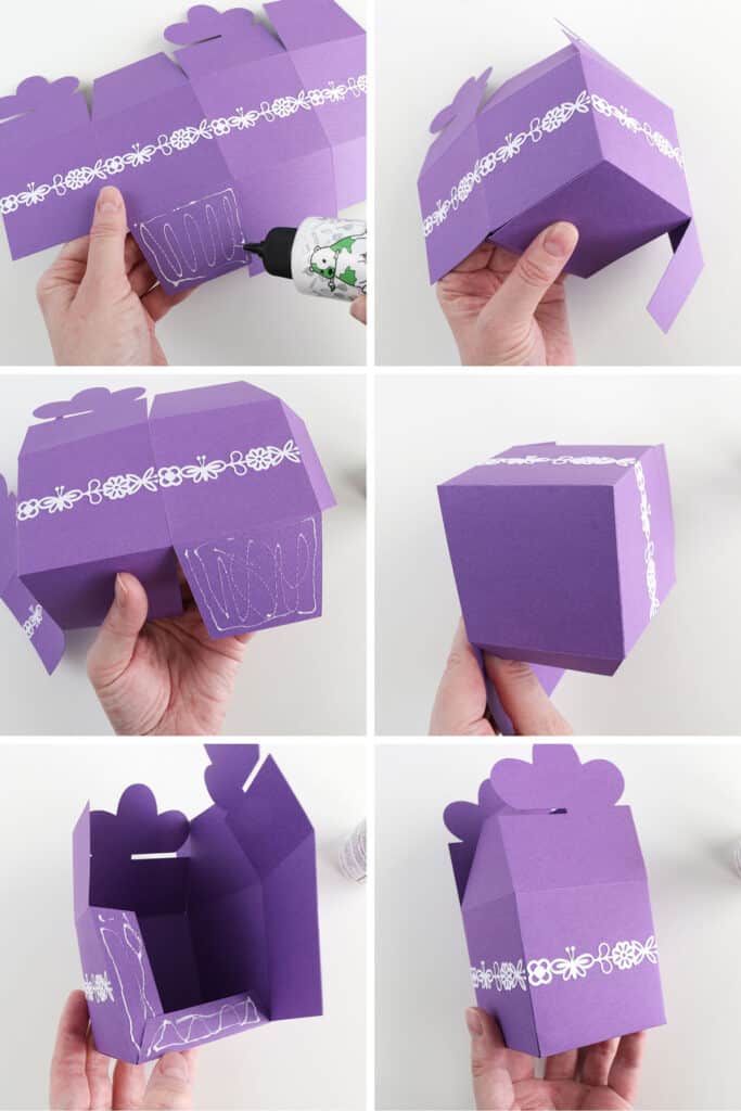 DIY Flower Paper Box Favors - Aubree Originals