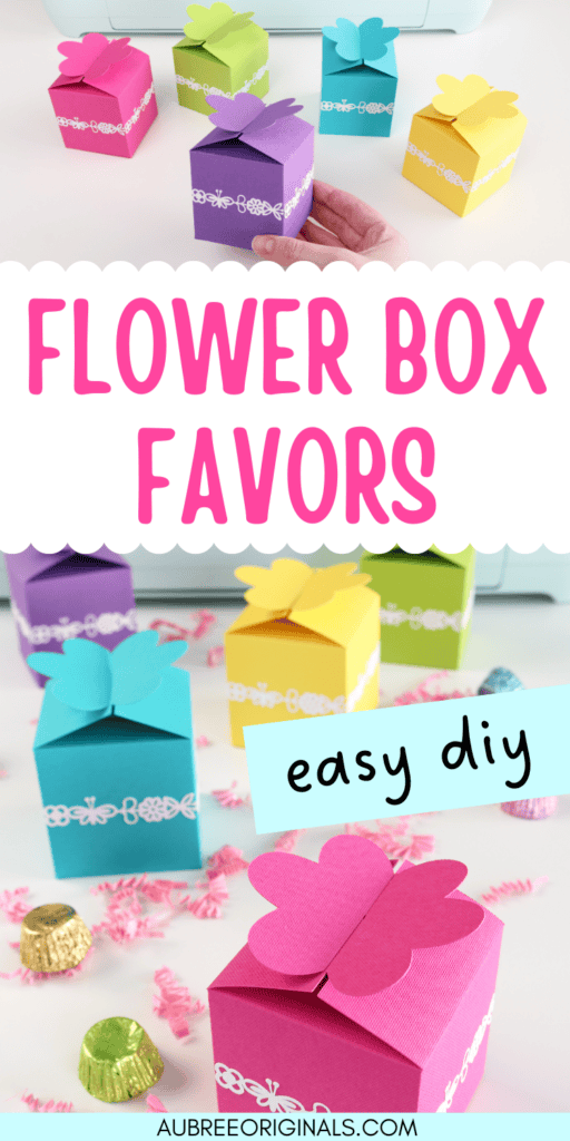 DIY Flower Paper Box Favors - Aubree Originals