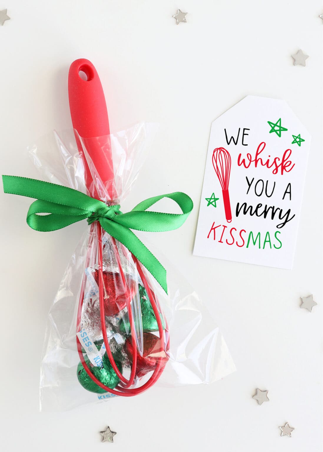 We Whisk You a Merry Christmas Free Printable Tags - Aubree Originals