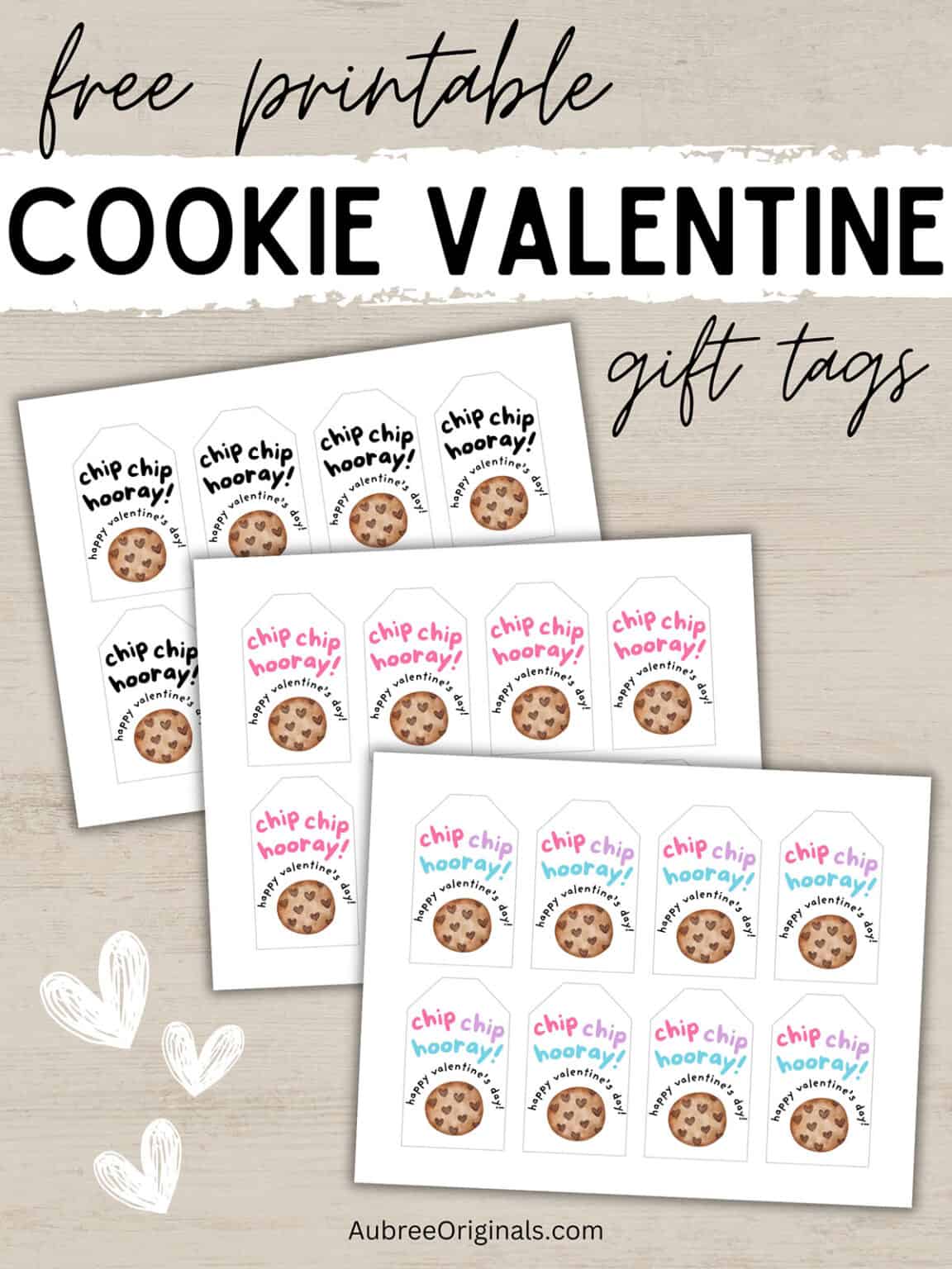 14+ Free Printable Valentine's Day Tags - Aubree Originals